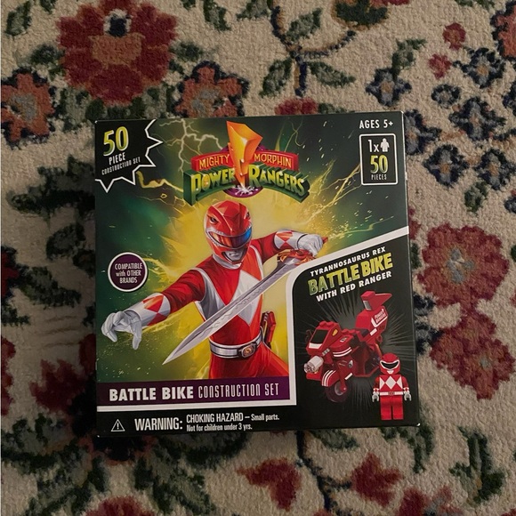 Lego | Toys | Hasbro Red Power Ranger Tyrannosaurus Battle Bike Brick ...